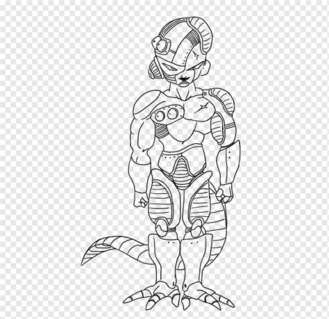 Line Art Frieza Goku Vegeta Trunks Goku Png PNGWing