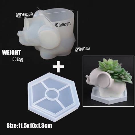 Moule à modeler masse Moule en Silicone pour plantes charnues pot de
