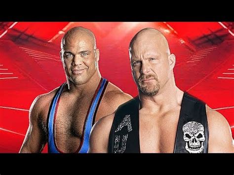 Stone Cold Steve Austin Vs Kurt Angle For The World Heavyweight