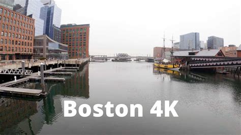 Boston Walking Tour 4K Waterfront Walk Along Boston Harbor YouTube