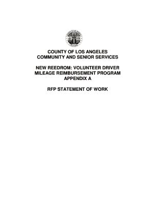 Fillable Online Css Lacounty New Reedrom Volunteer Driver Css