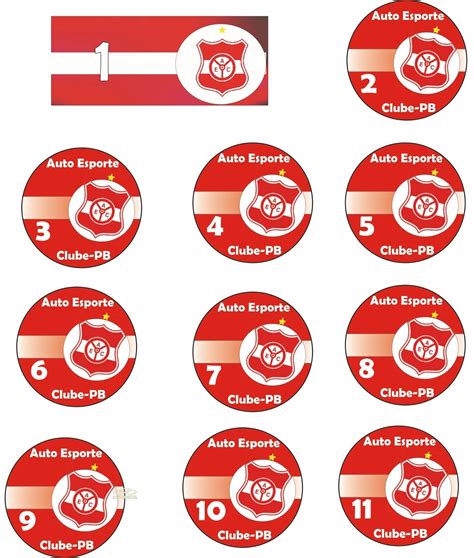 Botão de Mesa F C Escudos para Futebol de Mesa Botão AUTO ESPORTE PB