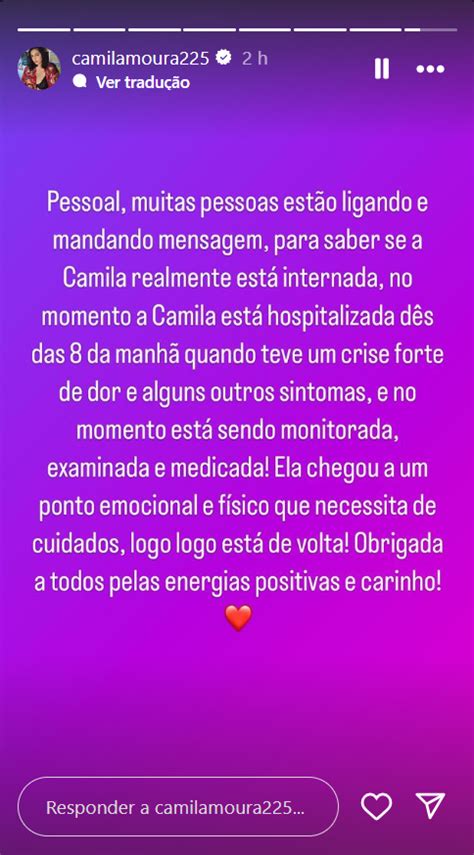 Esposa de Lucas Calabreso do BBB24 é hospitalizada após crise de
