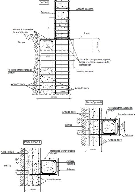 Detalles Constructivos Cype Ccm Columna Sobresaliente Tangente A
