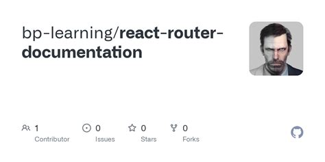 GitHub Bp Learning React Router Documentation