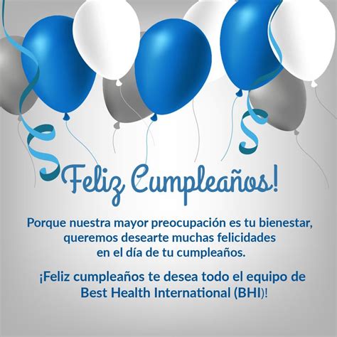 BHI Feliz Cumpleaños Feliz Felicidad Te deseo
