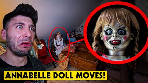 HAUNTED LIFE SIZE ANNABELLE DOLL CAUGHT MOVING ON CAMERA IN REAL LIFE