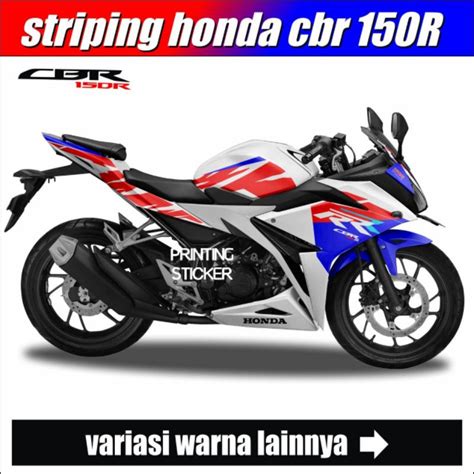 Jual Striping Cbr R Hrc Tri Color Stock Striping Decal Cbr R