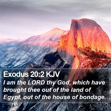 Exodus 20 2 KJV Bible Verse Images