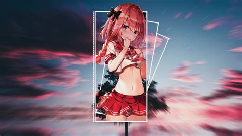 Picture In Picture Hand On Mouth Red School Uniform Simple