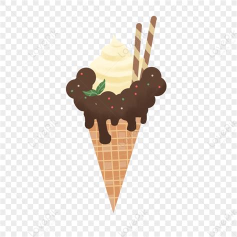Hand Drawn Summer Chocolate Ice Cream Ice Cream Ice Chocolate