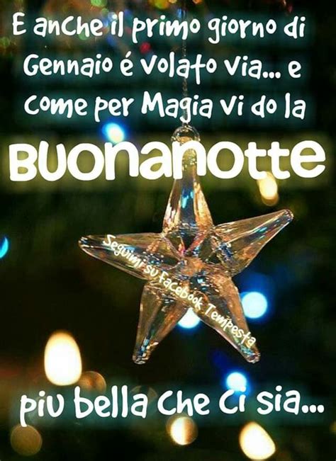 1notte Di Gennaio Buonanotte Auguri Anno Nuovo Auguri Di Buona Notte
