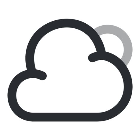 Cloud Zonnig Pictogram In Iconsax Vol1 Twotone