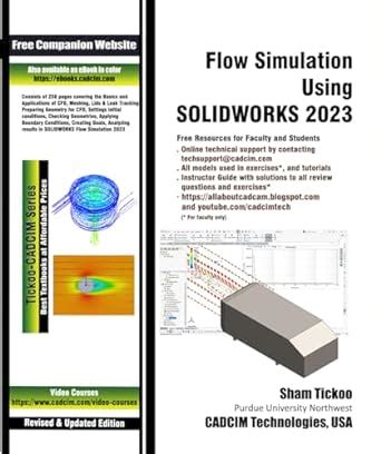 Flow Simulation Using Solidworks Ebook Prof Sham Tickoo Purdue