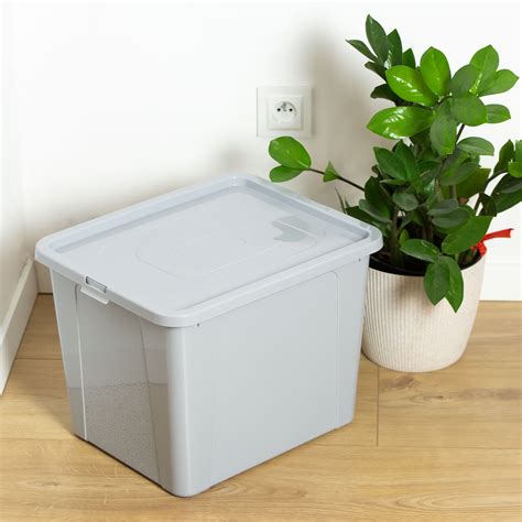 X Pojemnik Pud O Plastikowe Pojemniki Z Pokryw Multibox Szary L