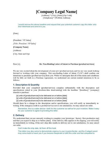 49 Free Letters Of Intent To Purchase Real Estate Intended For Letter