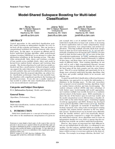 pdf model shared subspace boosting for multi label classification jelena tešić
