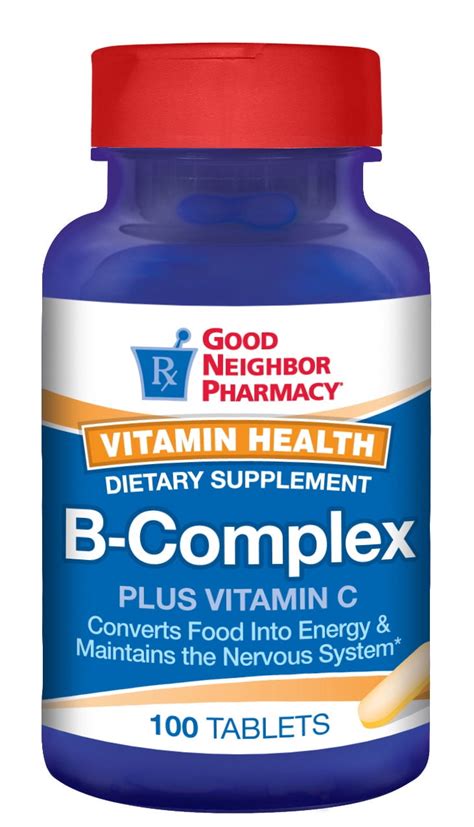 GNP Vitamin B Complex C Supplement 100 Tablets Walmart