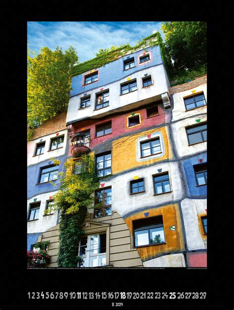 Hundertwasser Architektur Kalender Vom W Rner Verlag Kaufen