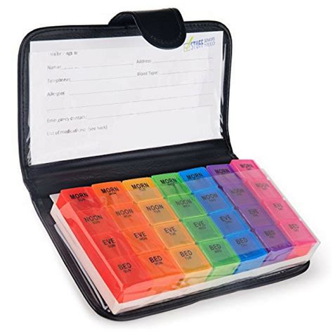 Amazon Pill Box XXL Large Weekly 7 Day Pill Organizer