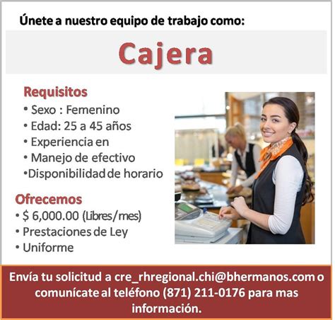 Permitirse vehículo Español oferta laboral cajera su Capitán Brie