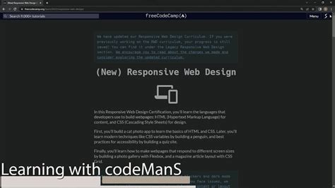 Learn Code Freecodecamp New Responsive Web Design Certification