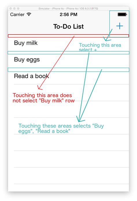ios uitableview pads touch area stack overflow