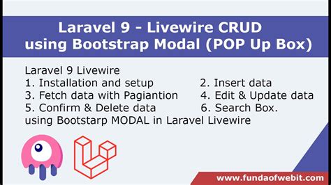 Laravel 9 Livewire CRUD Using Bootstrap Modal With Pagination Search