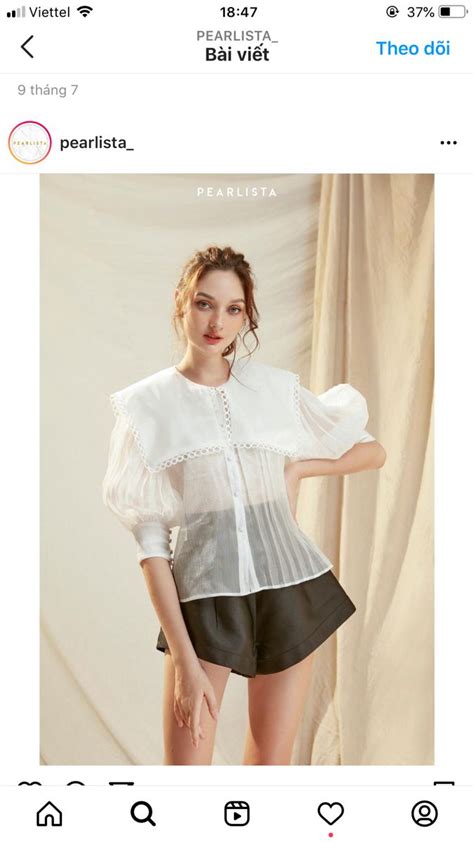 Ghim C A Huong Lotus Tr N Blouse Th I Trang Voan Th I Trang N