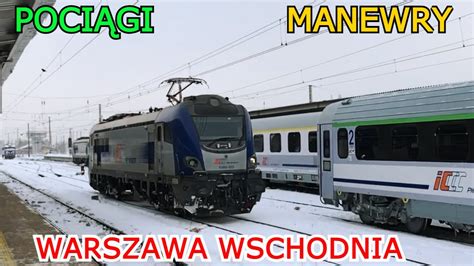 TLK Biebrza oraz TLK Małopolska Pociągi Warszawa Wschodnia Zima YouTube
