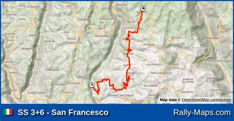 Karte WP 3 6 San Francesco Rally Due Valli 2021 CIAR RallyeKarte De