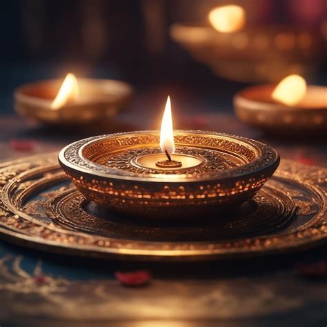 Premium AI Image Photo Happy Diwali Indian Festival Background With