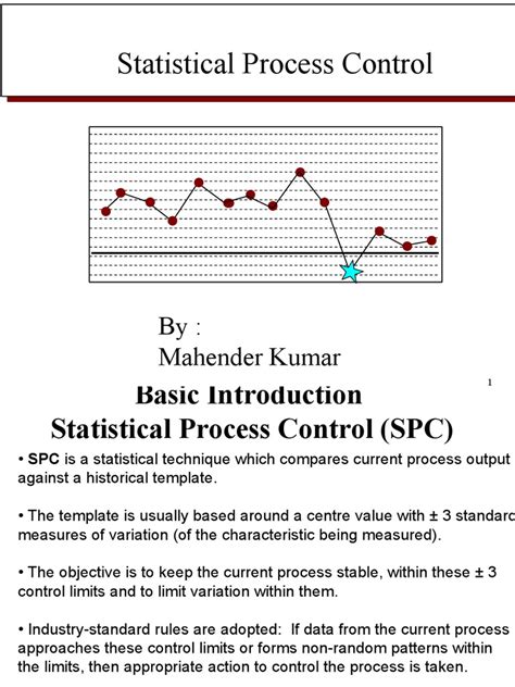 statistical process control standard deviation data analysis