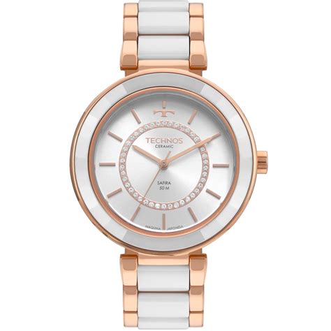 Relógio Technos Feminino Elegance Ceramic Saphire 2036MKP 4B Submarino