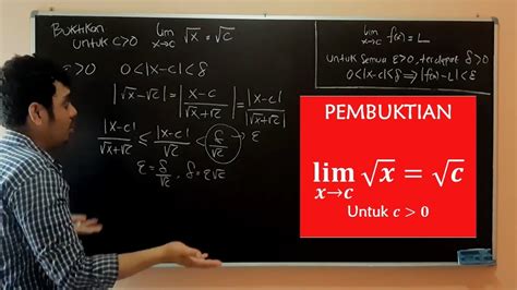 Pembuktian Limit Fungsi Akar X Dengan Definisi Limit Epsilon Delta