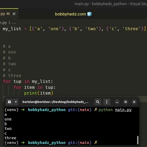 How To Iterate Through A List Of Tuples In Python Bobbyhadz