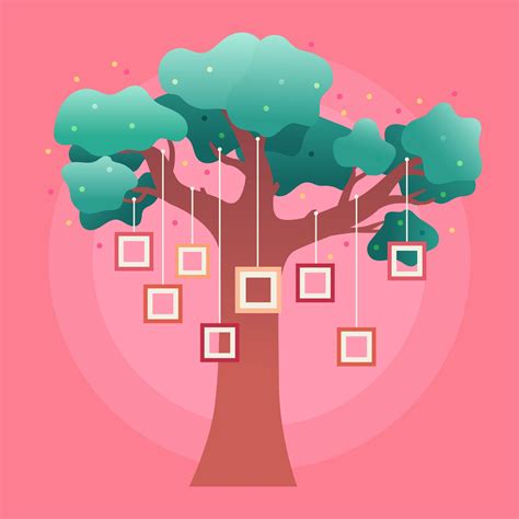 Árbol genealógico plantilla vector 542209 Vector en Vecteezy