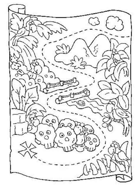 77 Desenhos Do Mapa Do Tesouro Para Colorir Pintar