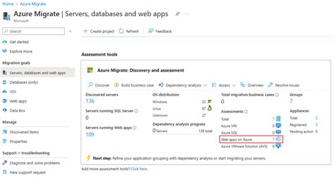criar uma avaliação dos aplicativos spring do azure azure migrate microsoft learn
