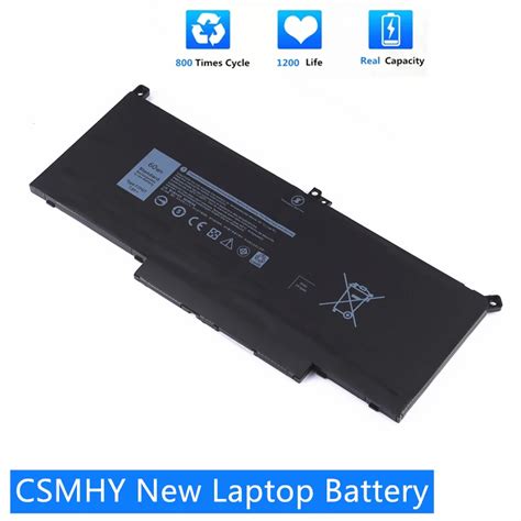 CSMHY New DJ1J0 42Wh F3YGT 60WH Laptop Battery For Dell Latitude 12 13