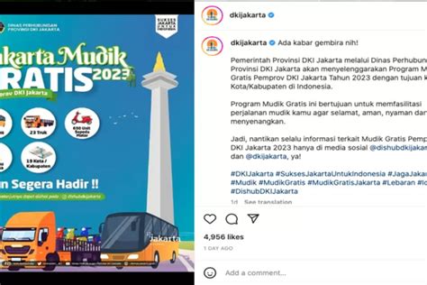 DIBUKA BESOK Mudik Gratis Pemprov DKI Jakarta 2023 Simak Kuota