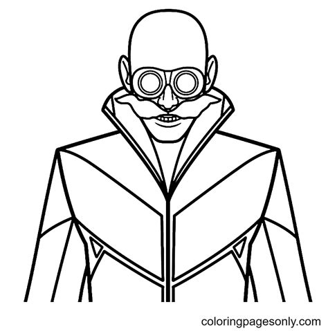 Sonic Robotnik Desenhos Eggman Coloring Imprimir Dibujos Colorear
