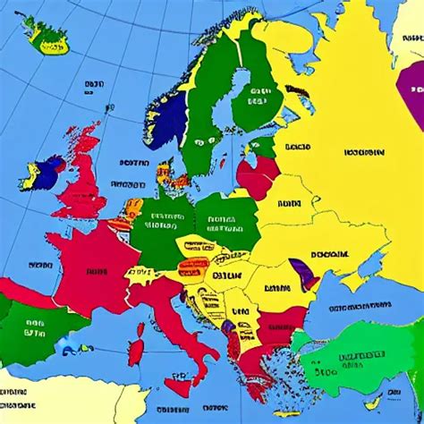 Map Of Europe Stable Diffusion Openart