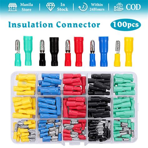 100pcs Heat Shrink Female Male Bullet Butt Connector Wire Connectors