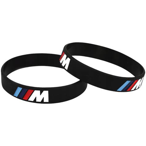 Opaska silikonowa na rękę męska damska BMW M POWER CZARNA opaska m