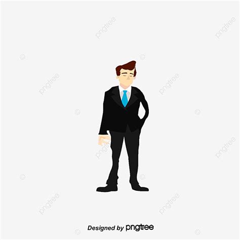 Vendedor De Negocios De Dibujos Animados PNG Negocio Clerk Gerente