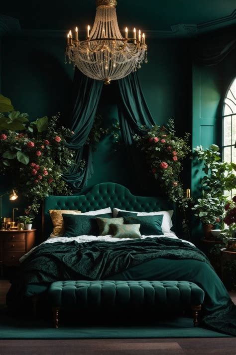 Dark Moody Romantic Bedroom Decorating Ideas Home Wall Art Decor