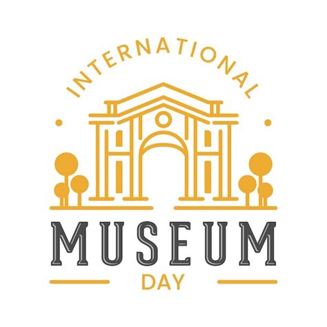 D A Internacional De Los Museos Vector Premium