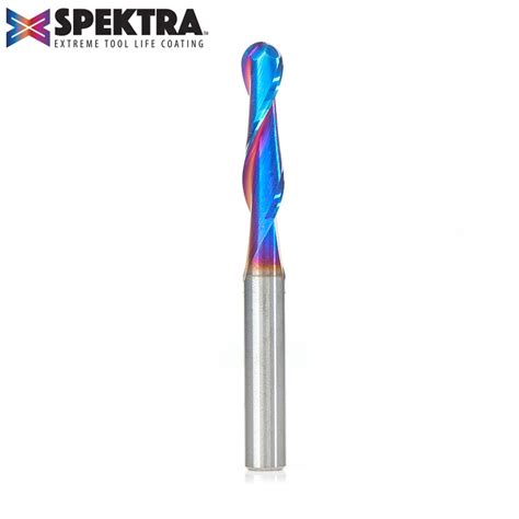Amana 46376 K Spektra Solid Carbide Upcut Ball Nose Spiral Bit 1 4