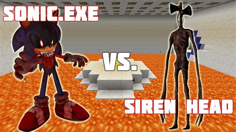 Sonic Exe Vs Siren Head YouTube